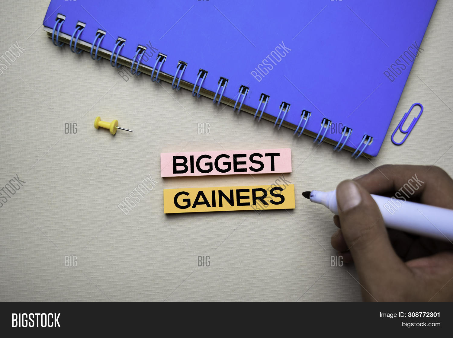 Biggest Gainers Text Image & Photo (Free Trial) | Bigstock