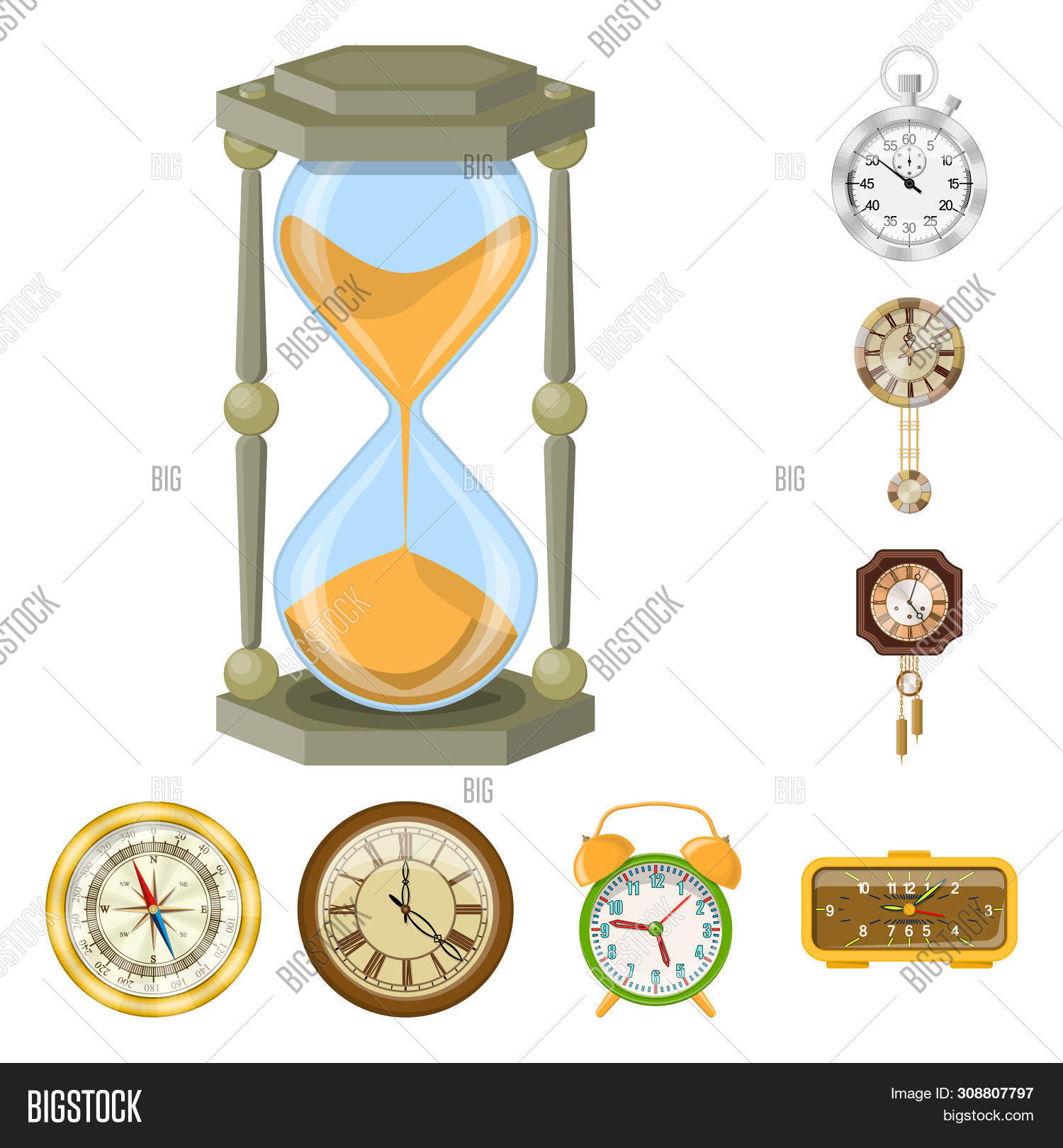 Bitmap Design Clock Image & Photo (Free Trial) | Bigstock