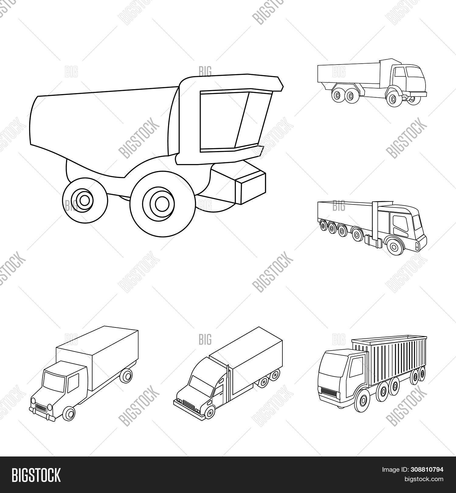 Bitmap Design Truck Image & Photo (Free Trial) | Bigstock