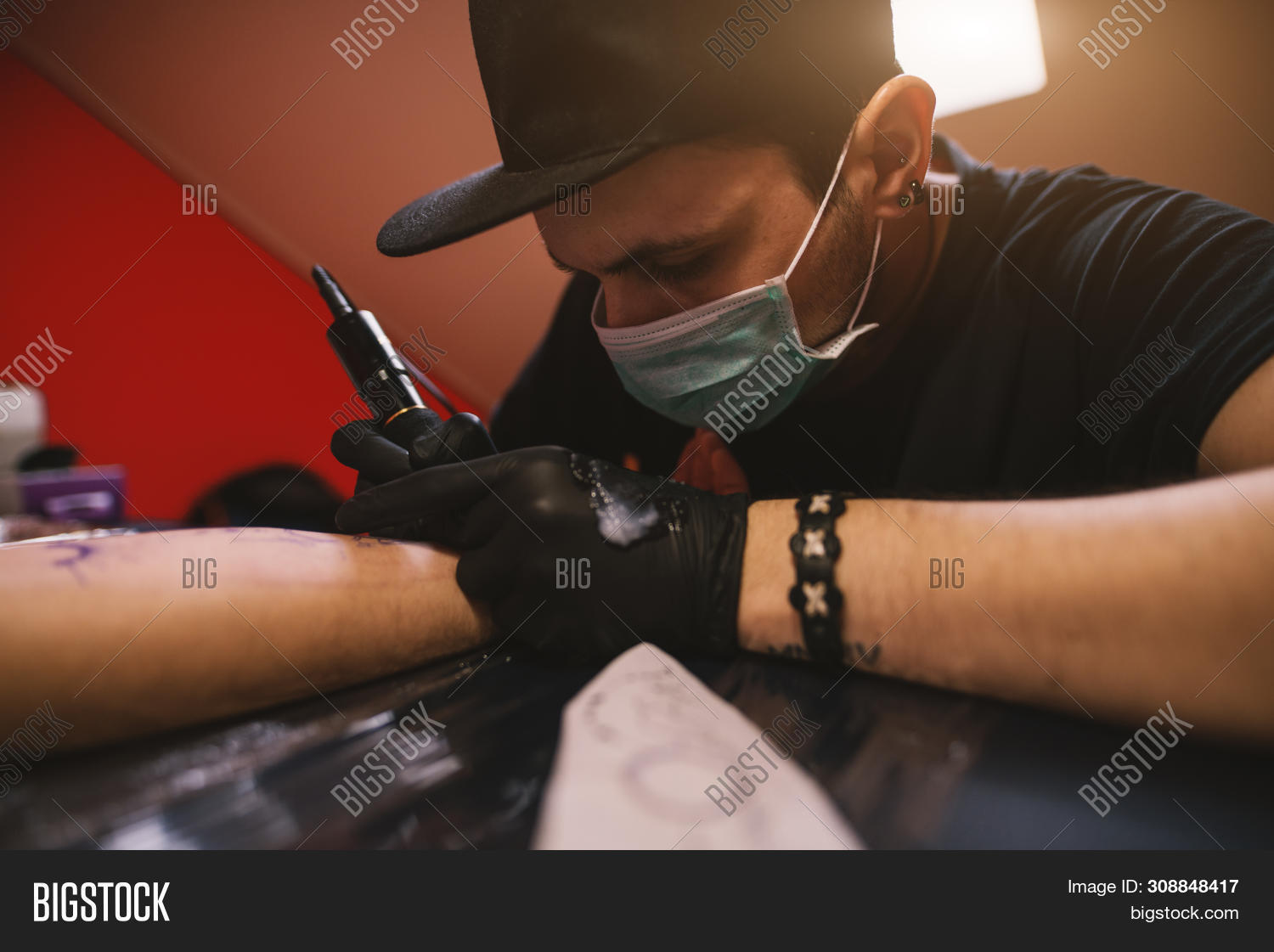 Young Focused Tattoo Image & Photo (Free Trial) | Bigstock