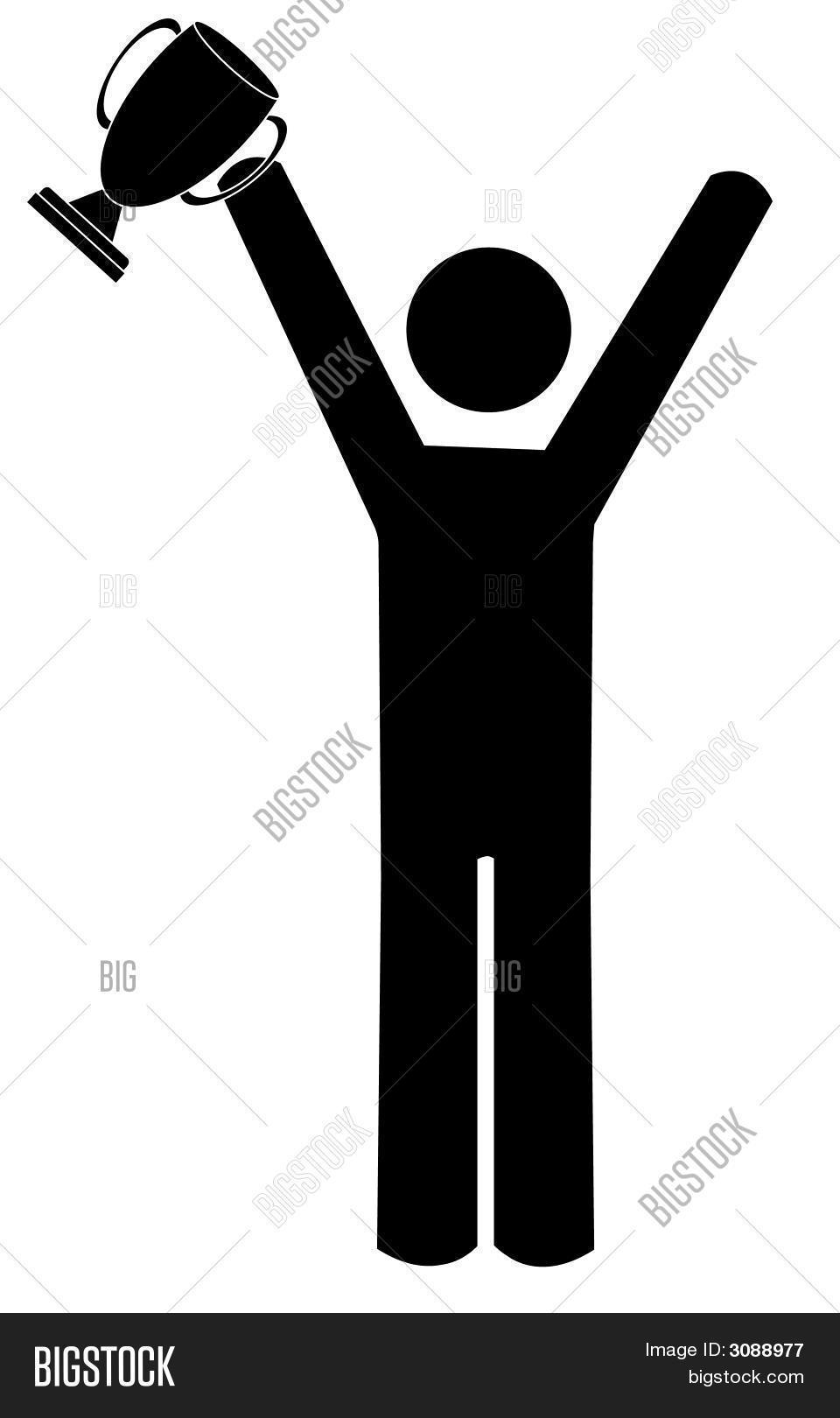 Stick Man Arms Trophy Image & Photo (Free Trial) | Bigstock