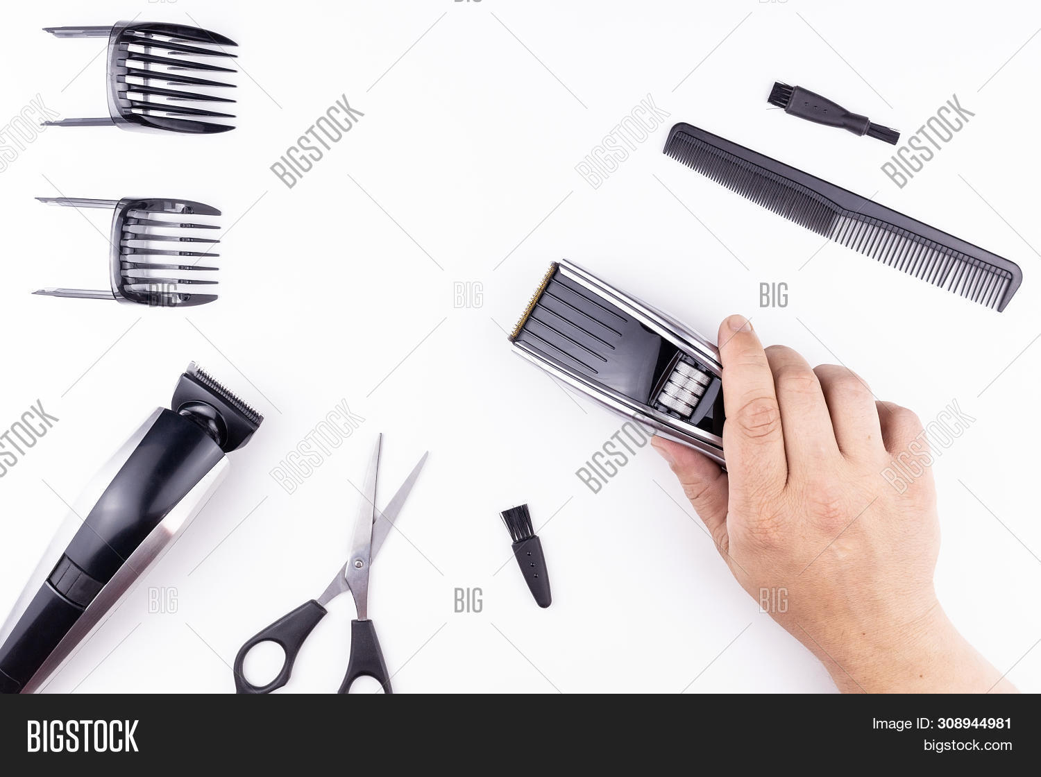 Scissors Combs On Image & Photo (Free Trial) | Bigstock