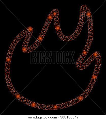 Bright Mesh Flame Vector & Photo (Free Trial) | Bigstock
