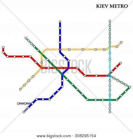 Map Kiev Metro, Vector & Photo (Free Trial) | Bigstock
