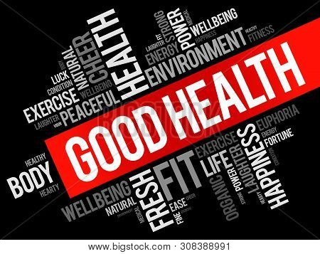 Good Health Word Cloud Image & Photo (Free Trial) | Bigstock