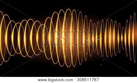 Circular Sound Waves Vector & Photo (Free Trial) | Bigstock