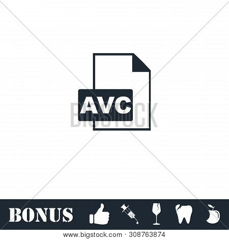 Avc Icon Flat. Vector Vector & Photo (Free Trial) | Bigstock