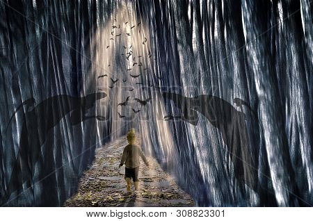 Girl Walking Scary Image & Photo (Free Trial) | Bigstock