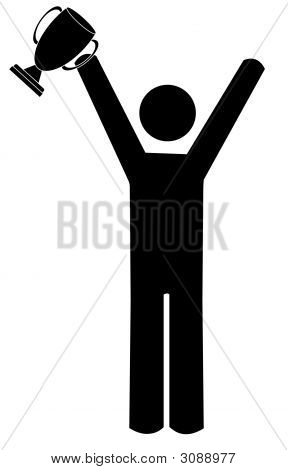 Stick Man Arms Trophy Image & Photo (Free Trial) | Bigstock