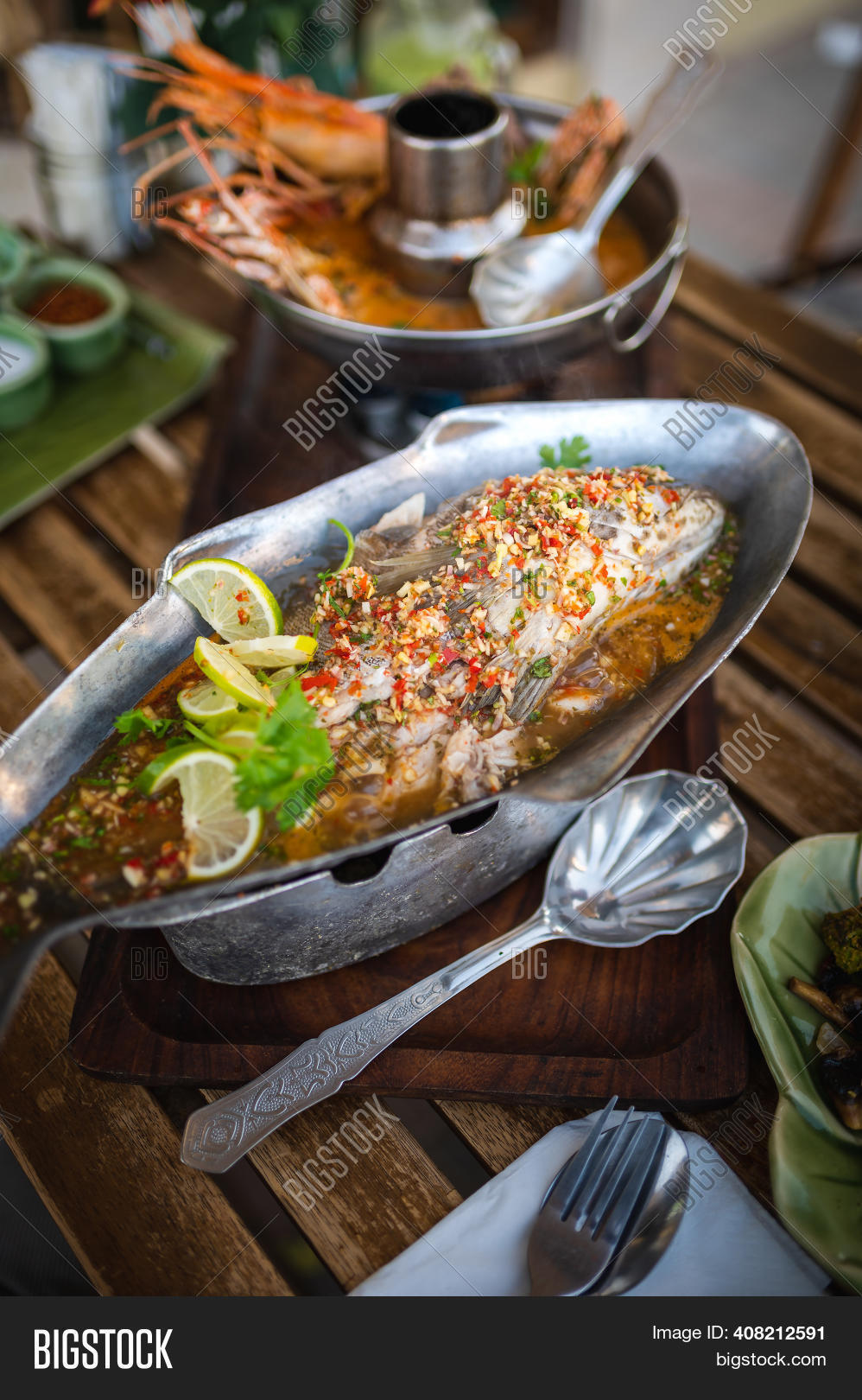 Steamed Hammour Fish Image & Photo (Free Trial) | Bigstock