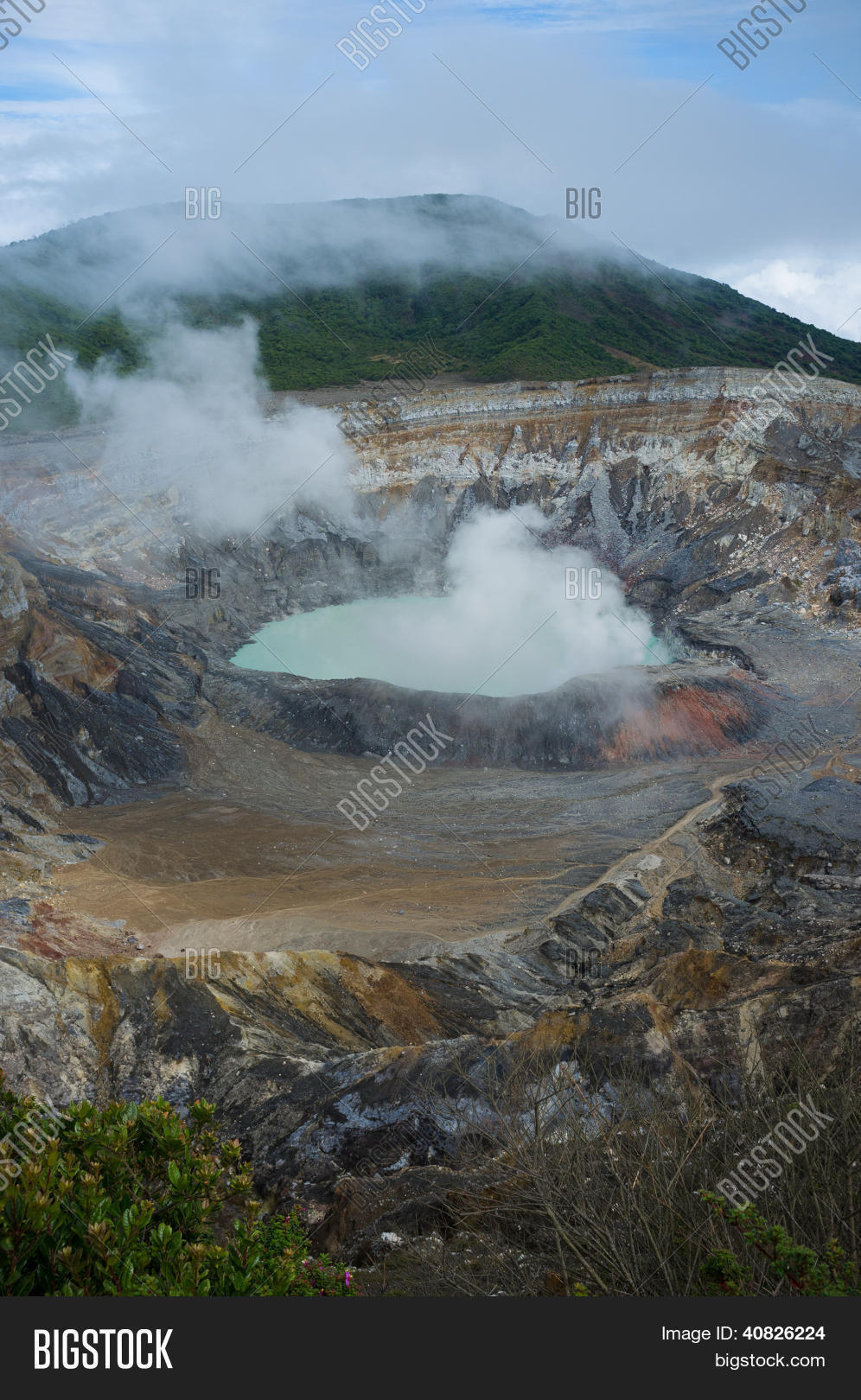 Poas Volcano Fumes Image & Photo (Free Trial) | Bigstock