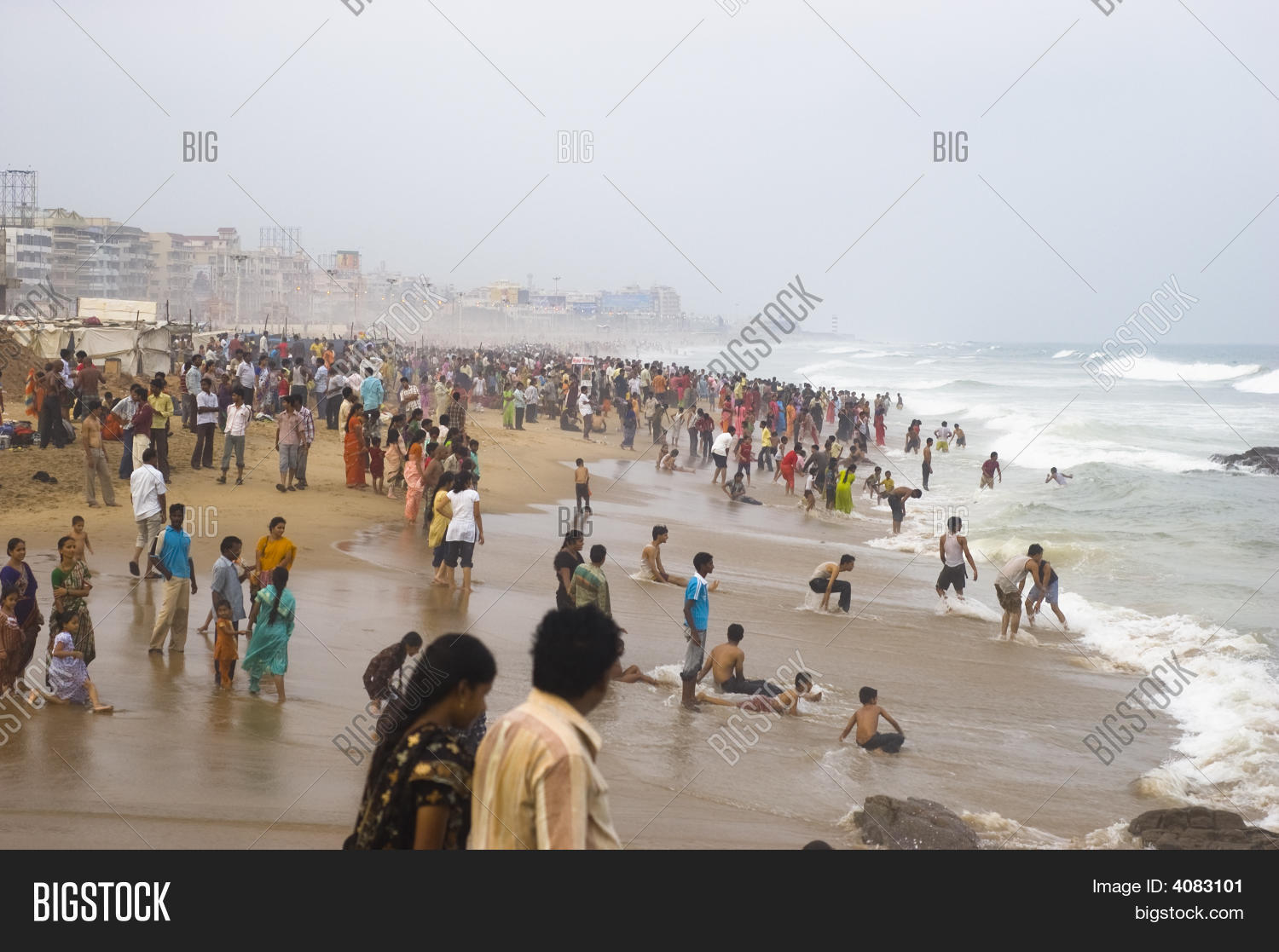 Crowded Beach Image & Photo (Free Trial) | Bigstock