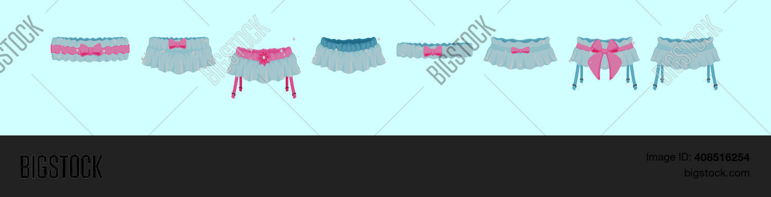 Set Garter Modern Vector & Photo (Free Trial) | Bigstock