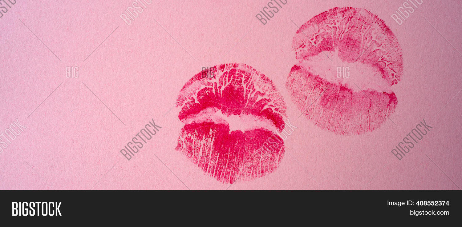 Kiss Pattern. Pink Image & Photo (Free Trial) | Bigstock