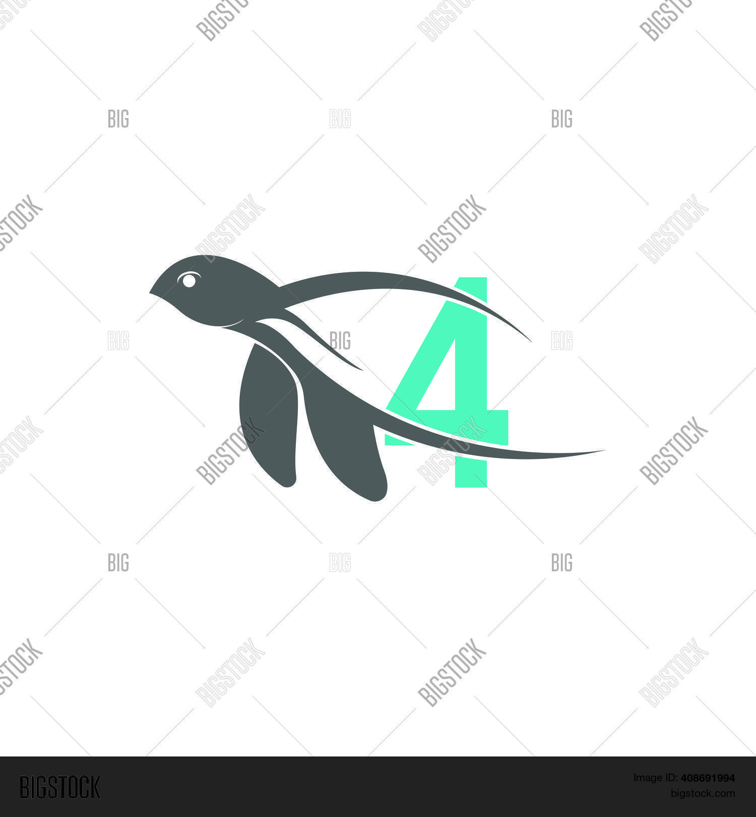Sea Turtle Icon Vector & Photo (Free Trial) | Bigstock
