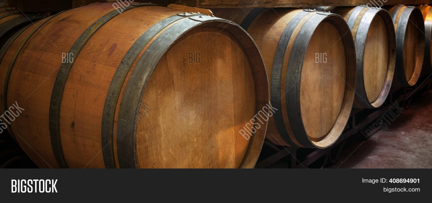 Wooden Wine Barrels Image & Photo (Free Trial) | Bigstock