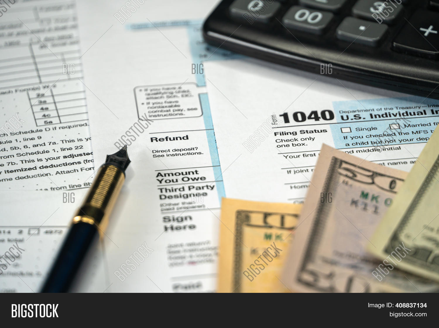 Blank Form 1040 U.s. Image & Photo (Free Trial) | Bigstock