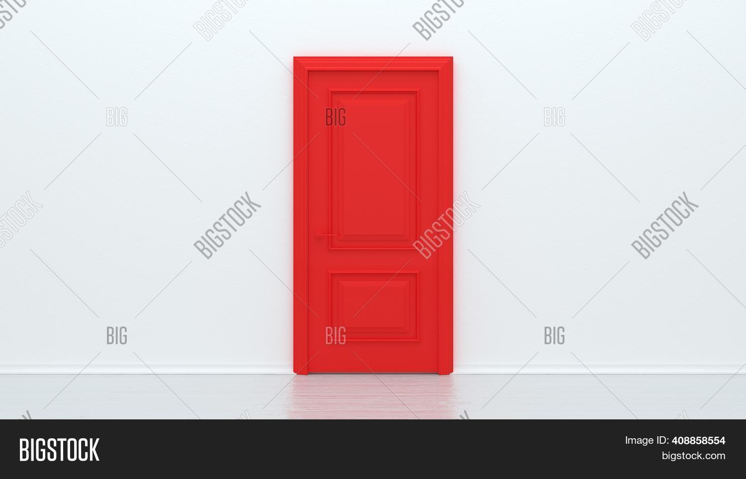 Red Closed Door On Image & Photo (Free Trial) | Bigstock