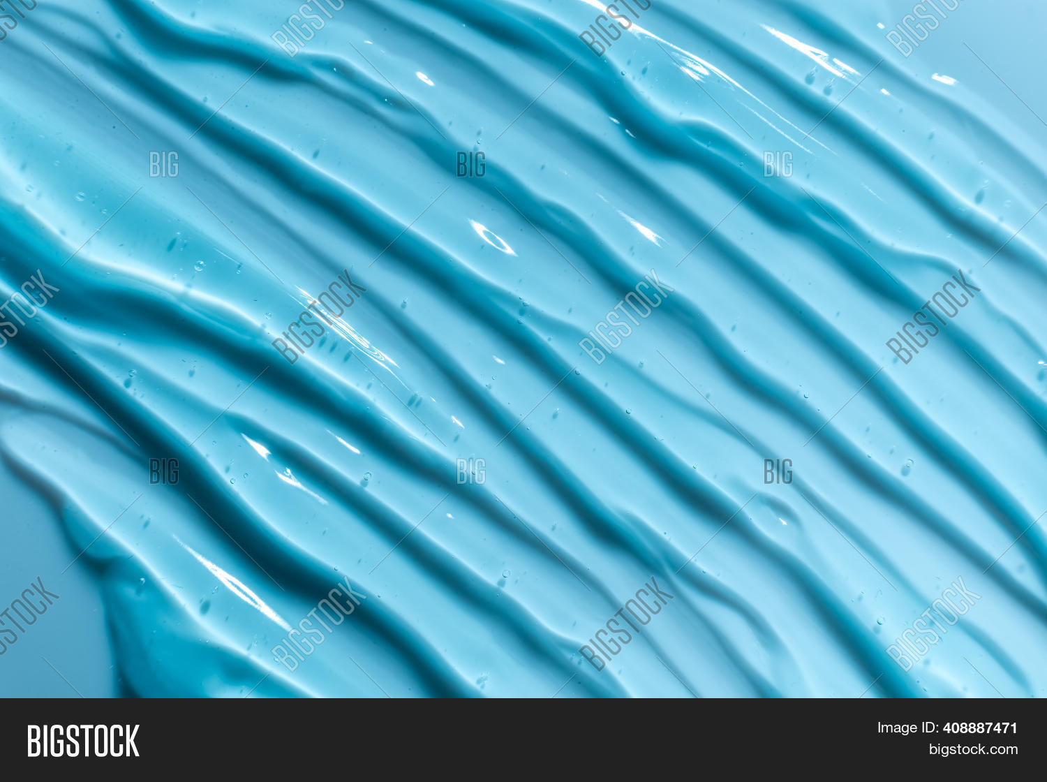 Blue Gel Texture. Hand Image & Photo (Free Trial) | Bigstock