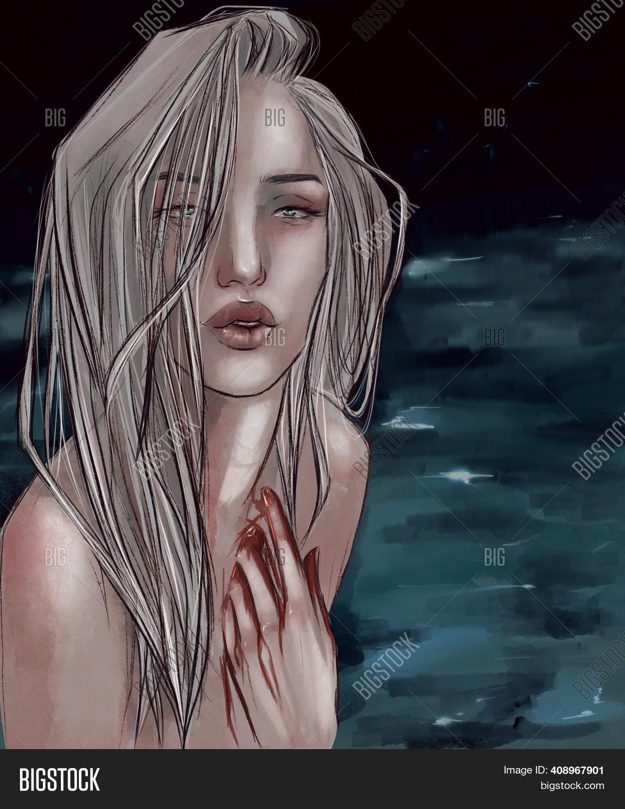 Crying Mermaid. Craing Image & Photo (Free Trial) | Bigstock