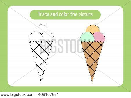 Ice Cream. Trace Vector & Photo (Free Trial) | Bigstock