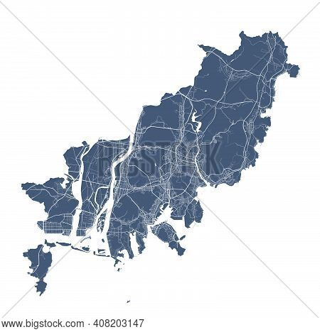 Busan Map. Detailed Vector & Photo (Free Trial) | Bigstock