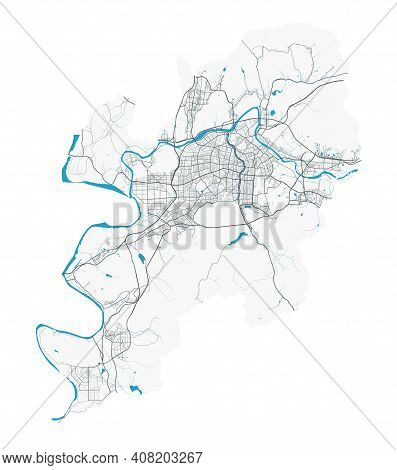 Daegu Map. Detailed Vector & Photo (Free Trial) | Bigstock
