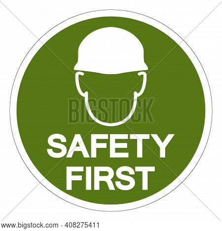 Safety First Symbol Vector & Photo (Free Trial) | Bigstock