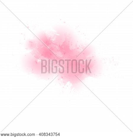Watercolor Pink Smear Vector & Photo (Free Trial) | Bigstock