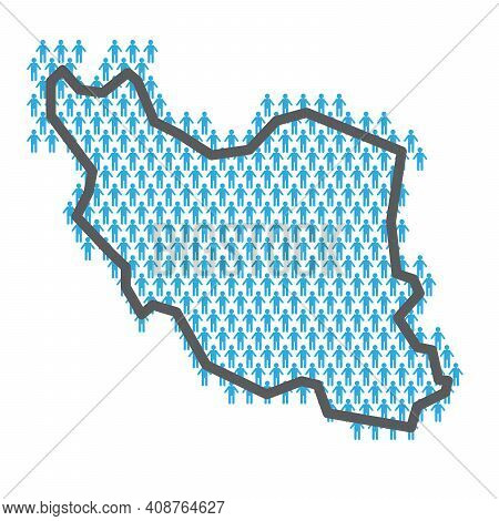 Iran Population Map. Vector & Photo (Free Trial) | Bigstock