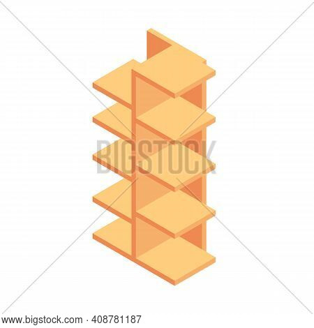 Bookshelf Isometric Vector & Photo (Free Trial) | Bigstock