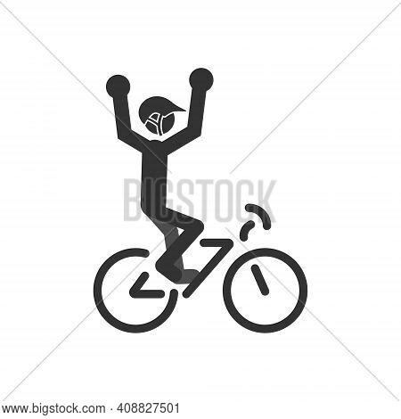 Icon Cyclist His Vector & Photo (Free Trial) | Bigstock
