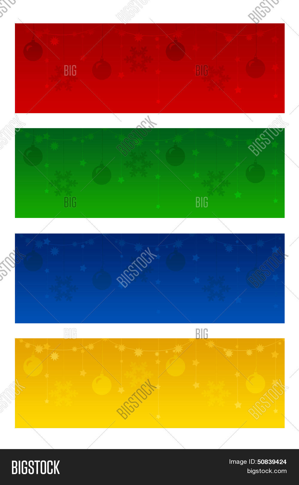 Four Christmas Headers Image & Photo (Free Trial) | Bigstock