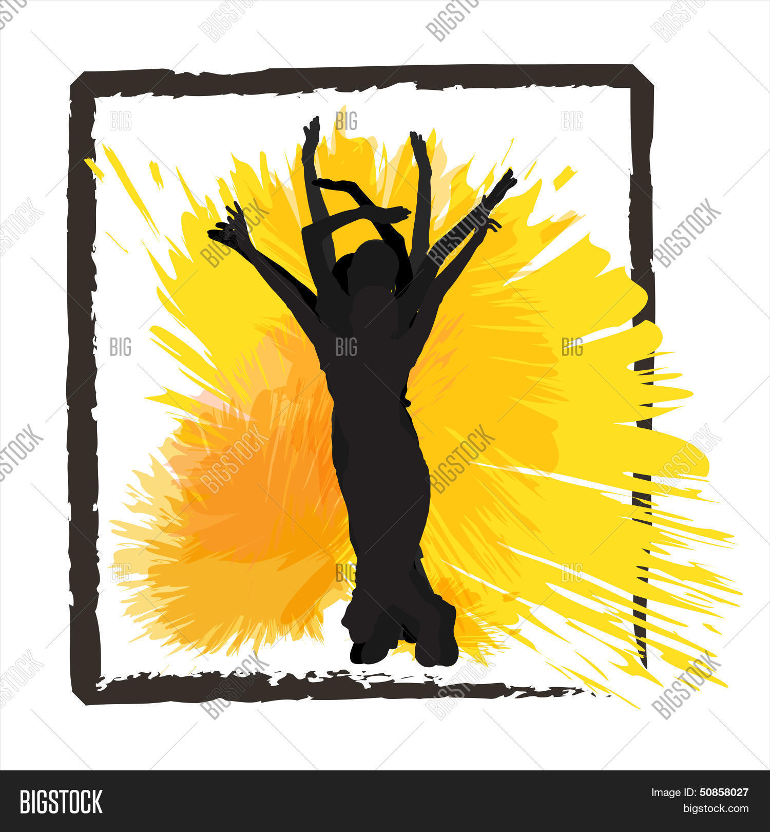 Framed Dancing Vector & Photo (Free Trial) | Bigstock
