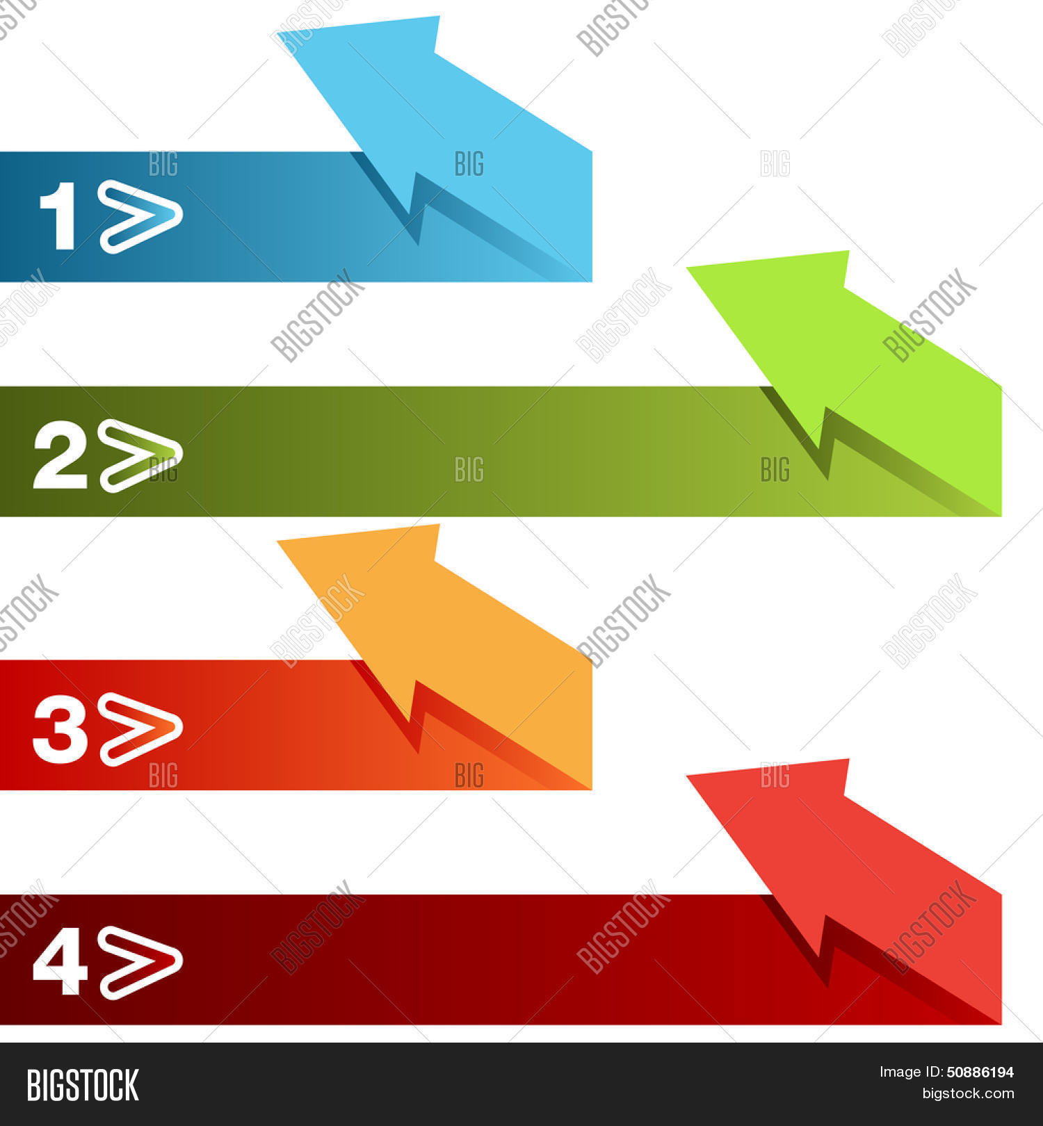 Image Folded Arrow Vector & Photo (Free Trial) | Bigstock