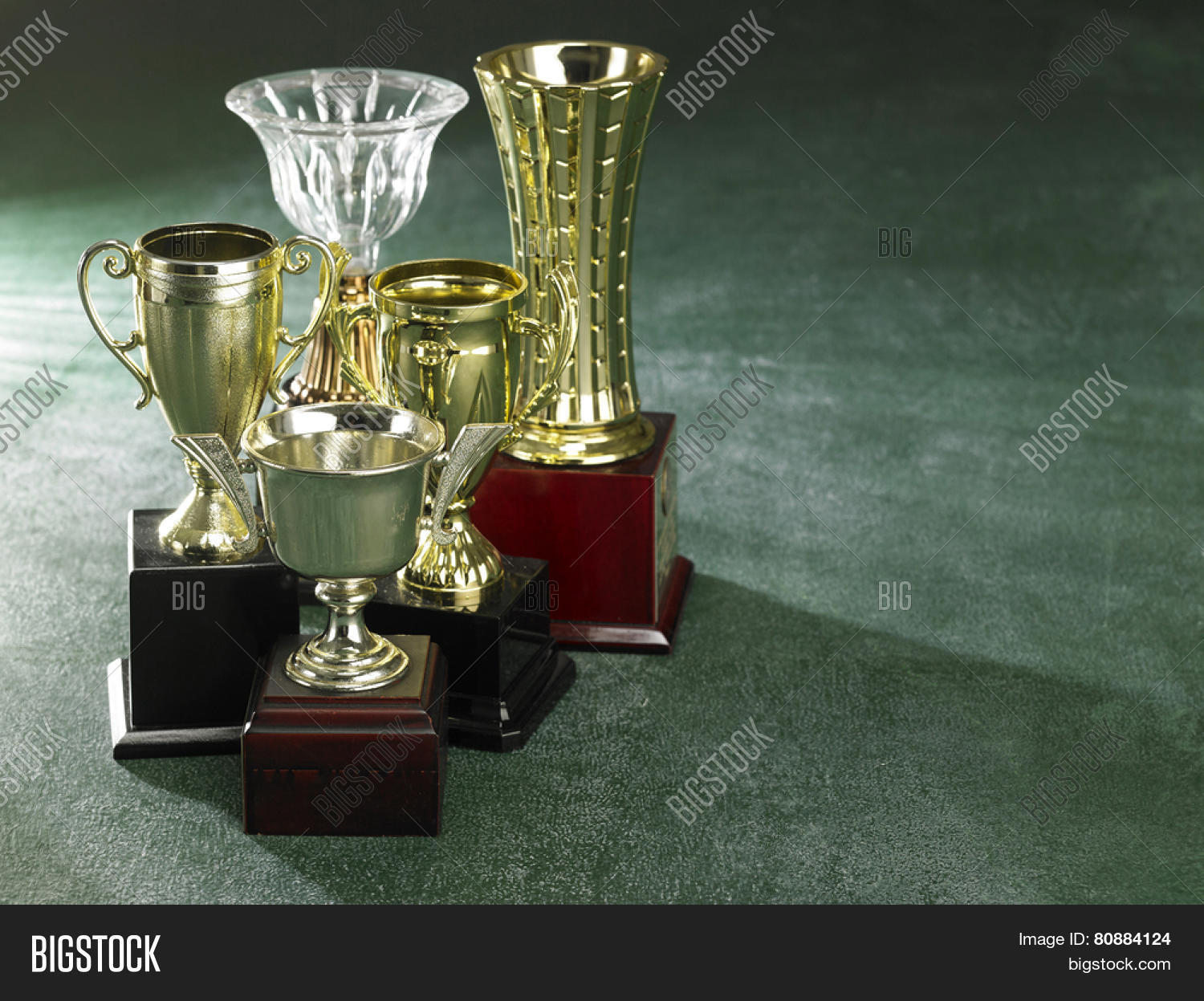 Group Trophy On Green Image & Photo (Free Trial) | Bigstock
