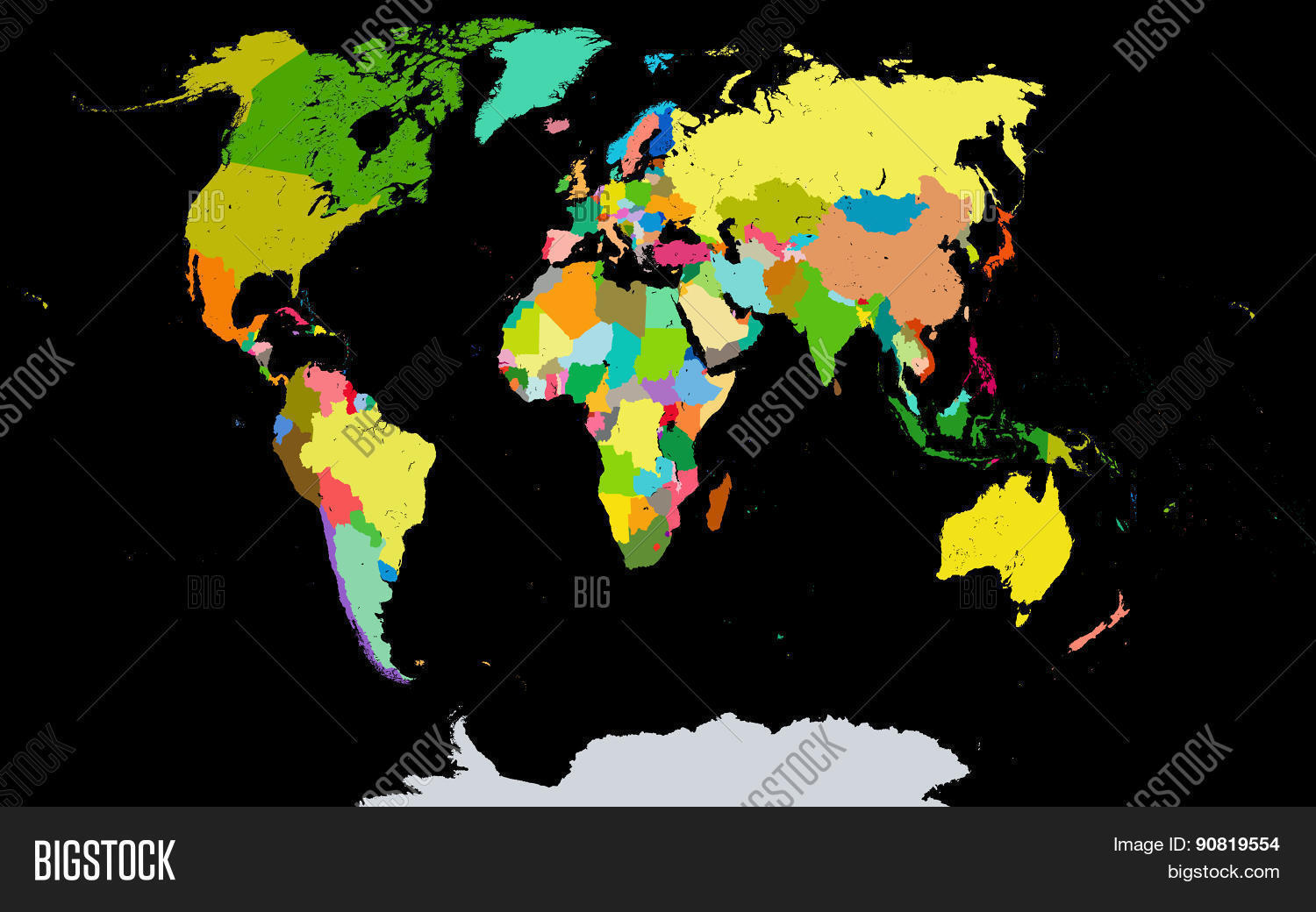 Map Of The World Politics _ Map of the World With Continents and ...