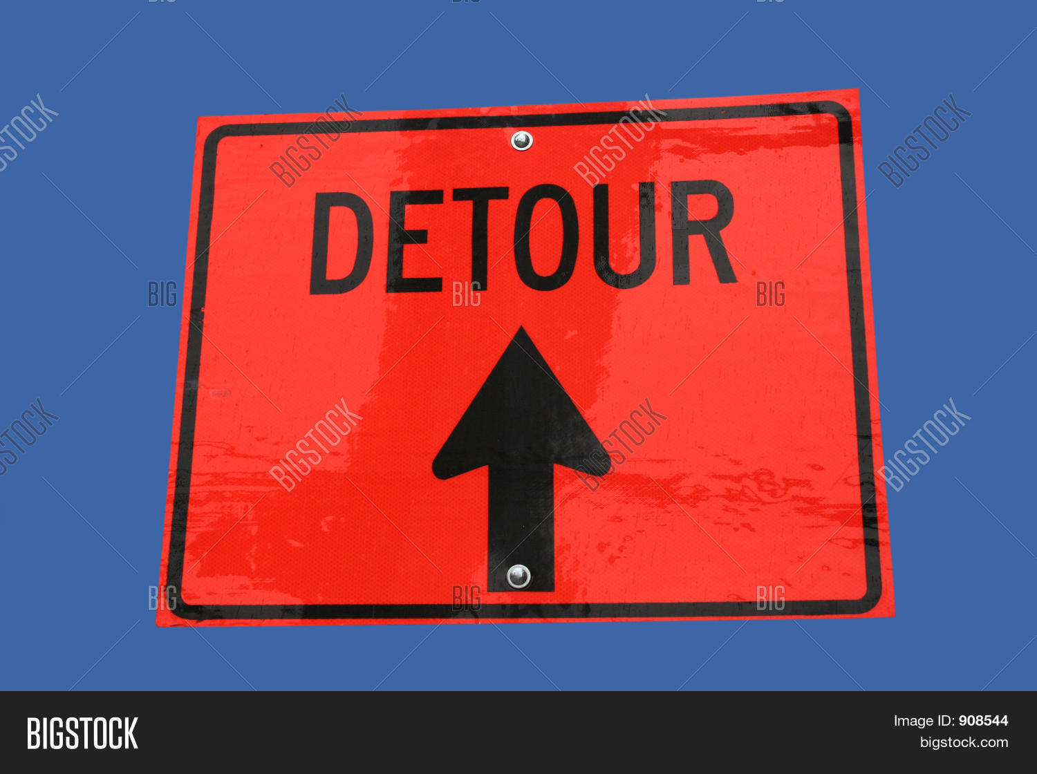 Detour Straight On Image & Photo (Free Trial) | Bigstock