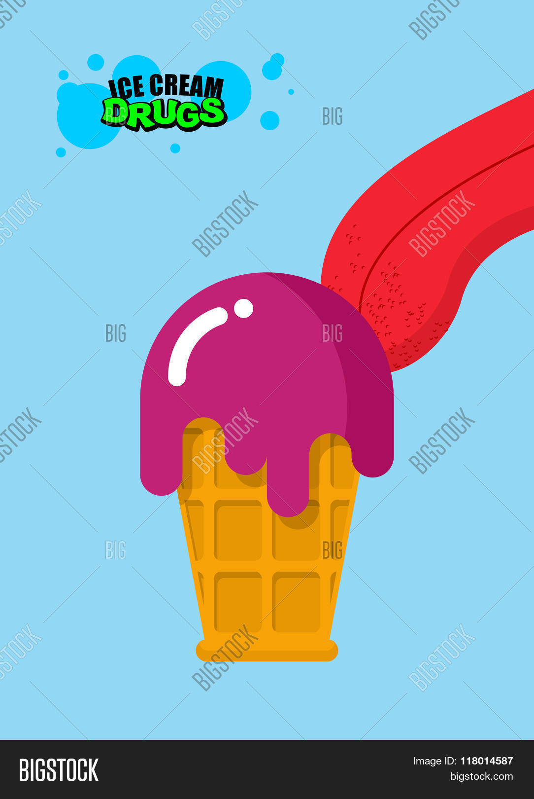 Drugs Ice Cream. Acid Vector & Photo (Free Trial) | Bigstock
