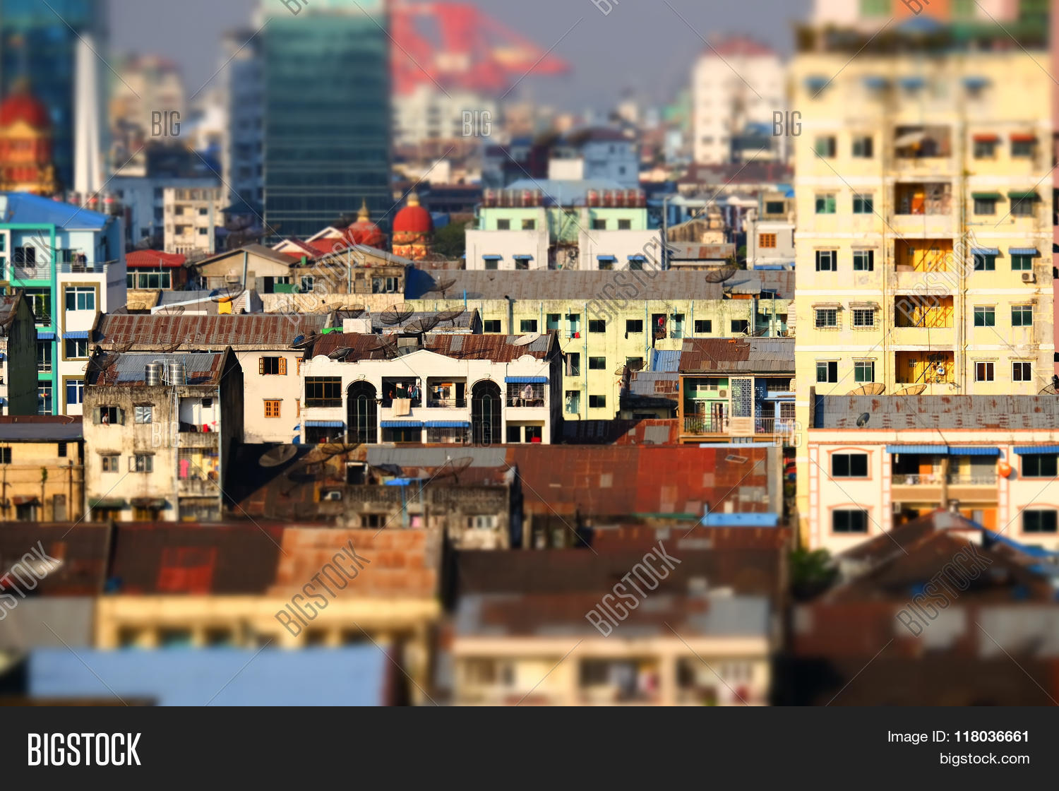 Aerial View Yangon Image & Photo (Free Trial) | Bigstock