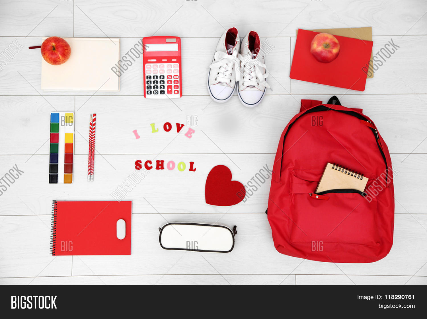 School Set Backpack, Image & Photo (Free Trial) | Bigstock