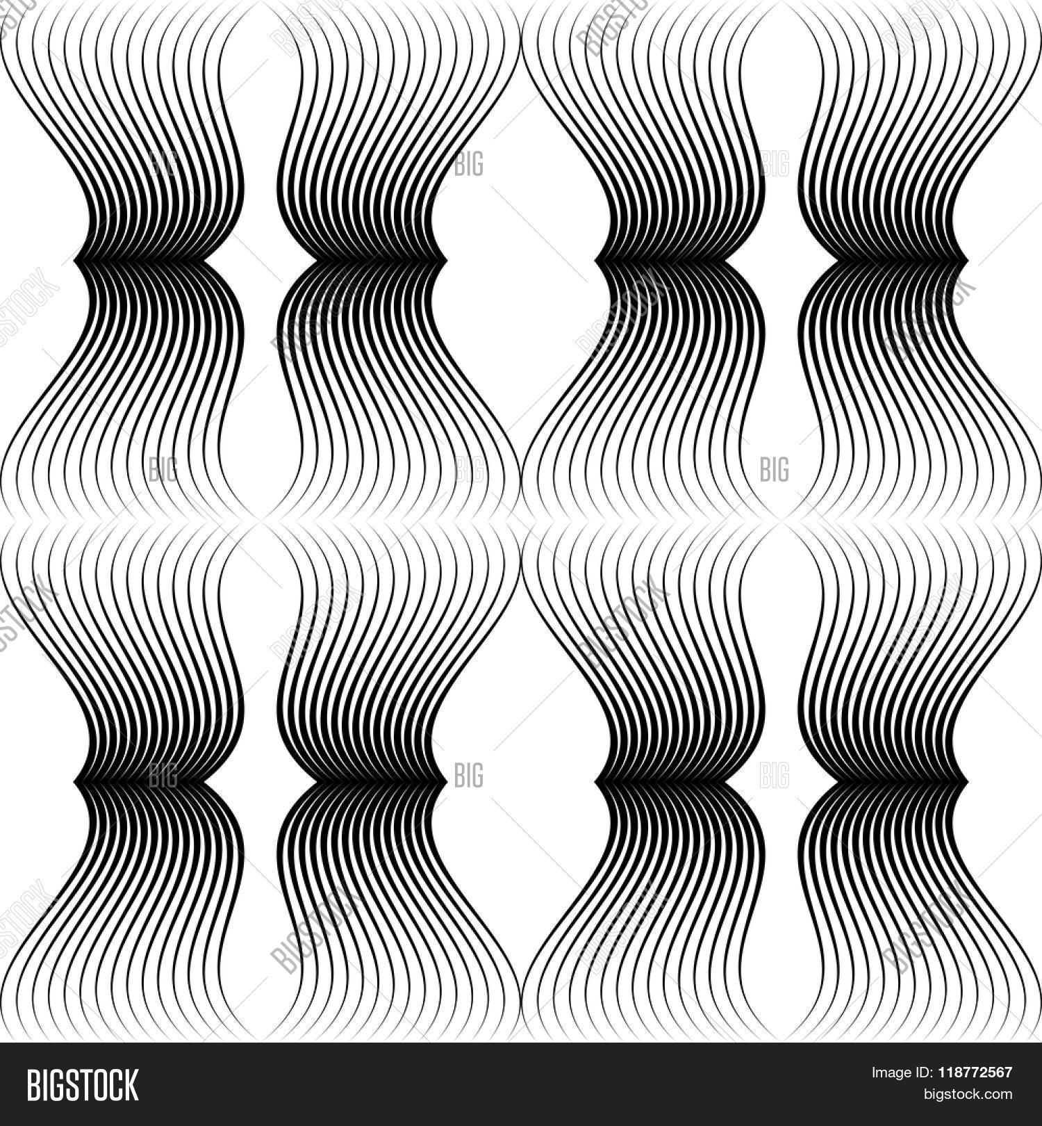 Seamless Wave Stripe Vector & Photo (Free Trial) | Bigstock