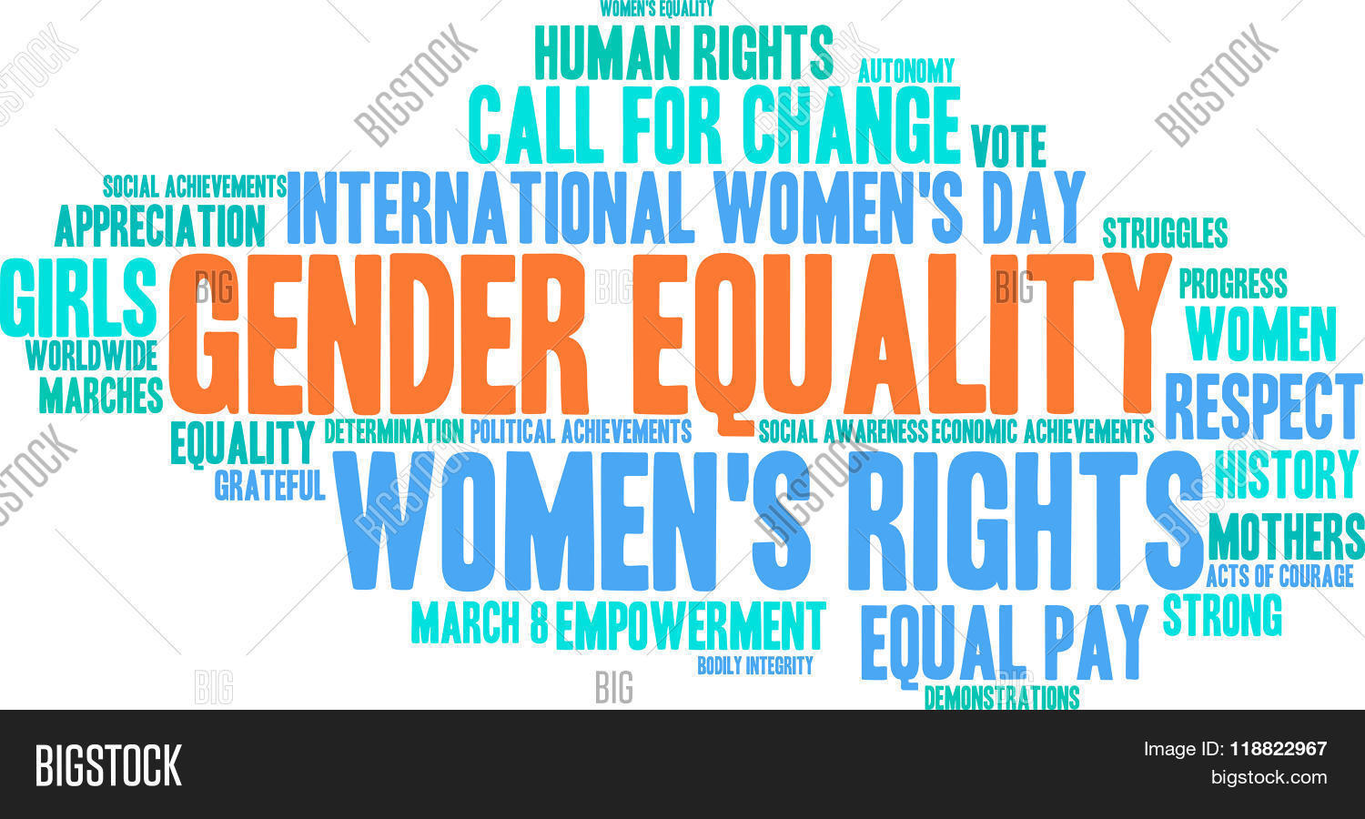 Gender Equality Word Vector & Photo (Free Trial) | Bigstock