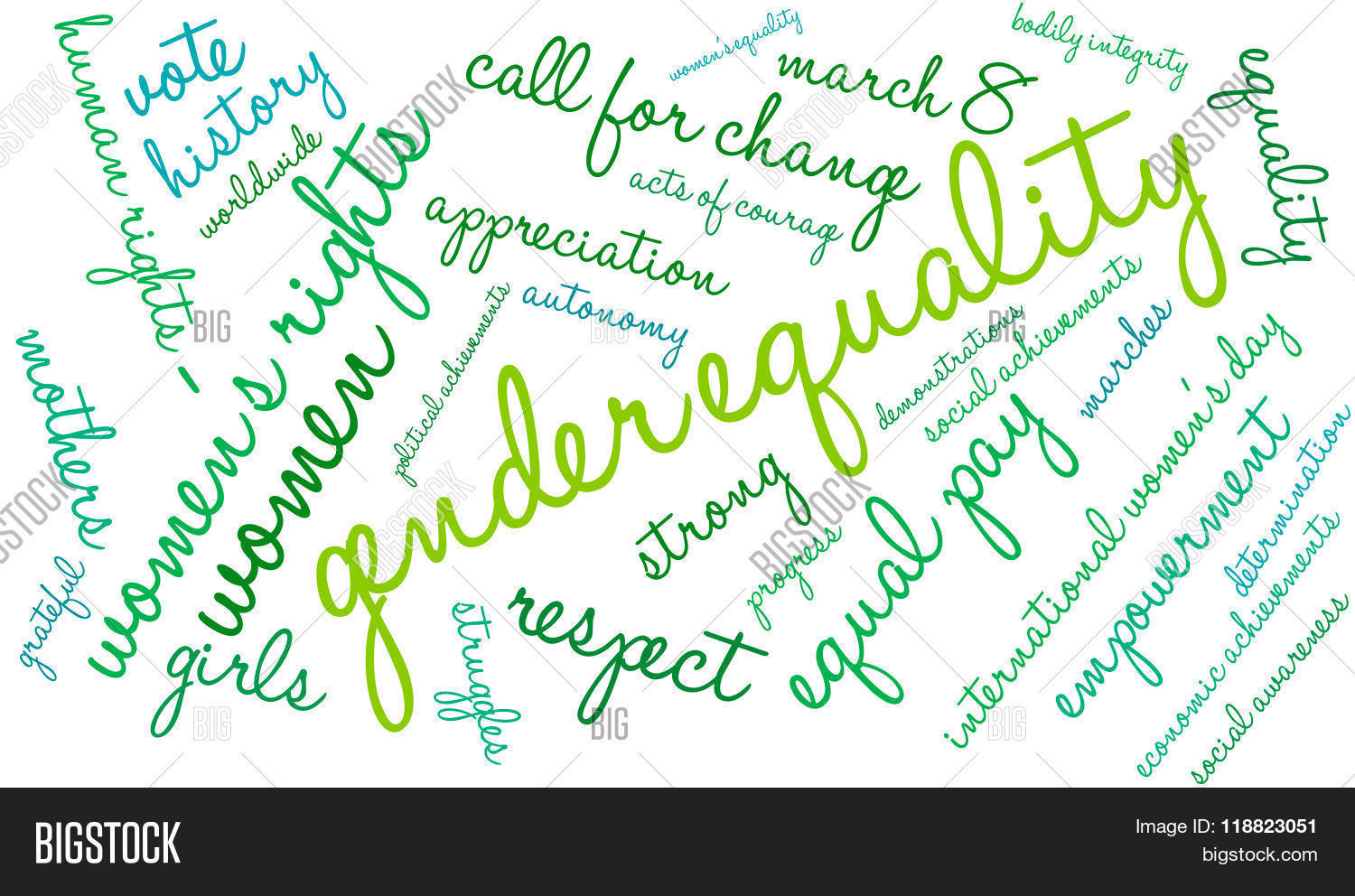 Gender Equality Word Vector & Photo (Free Trial) | Bigstock