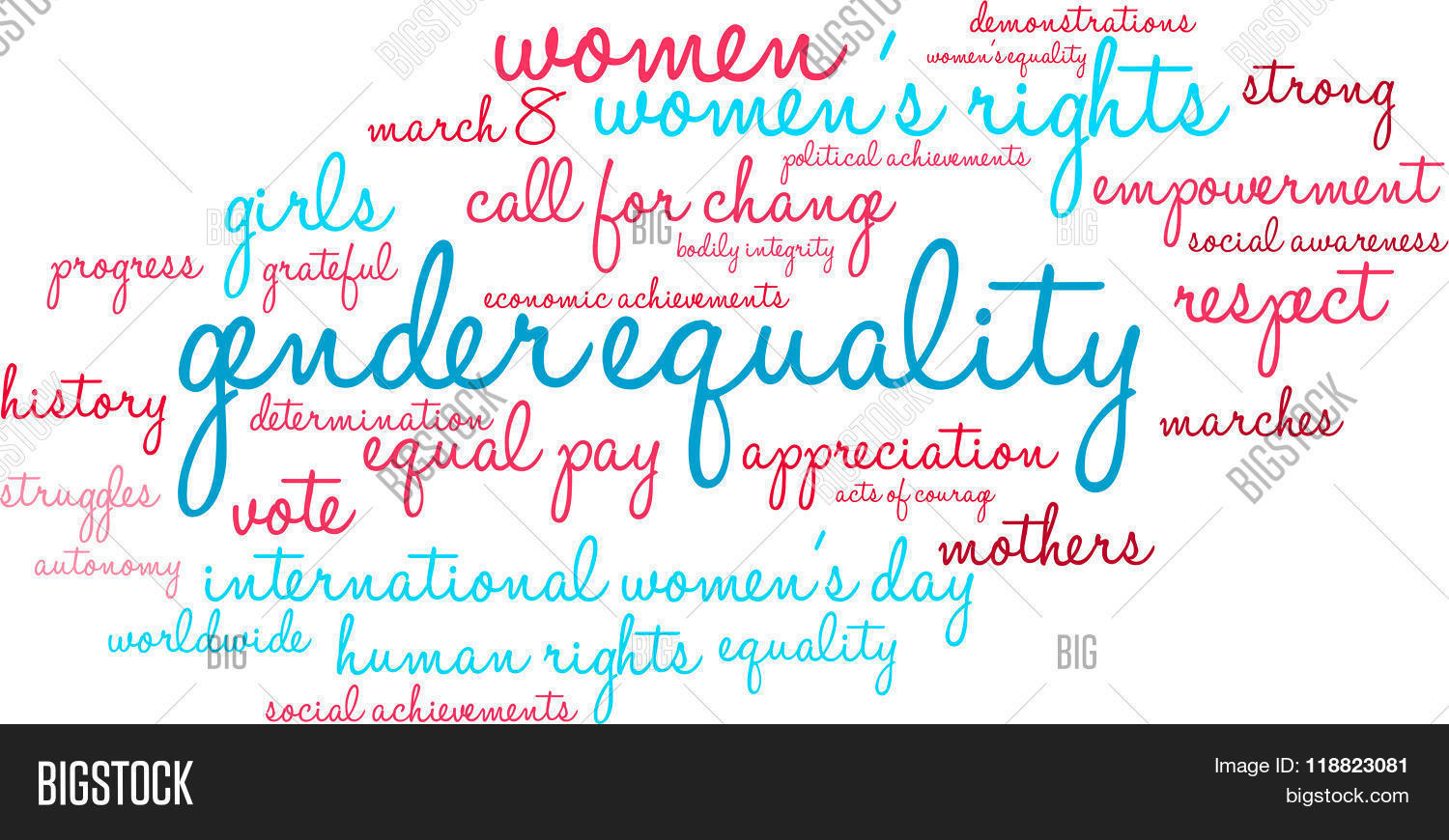 Gender Equality Word Vector & Photo (Free Trial) | Bigstock