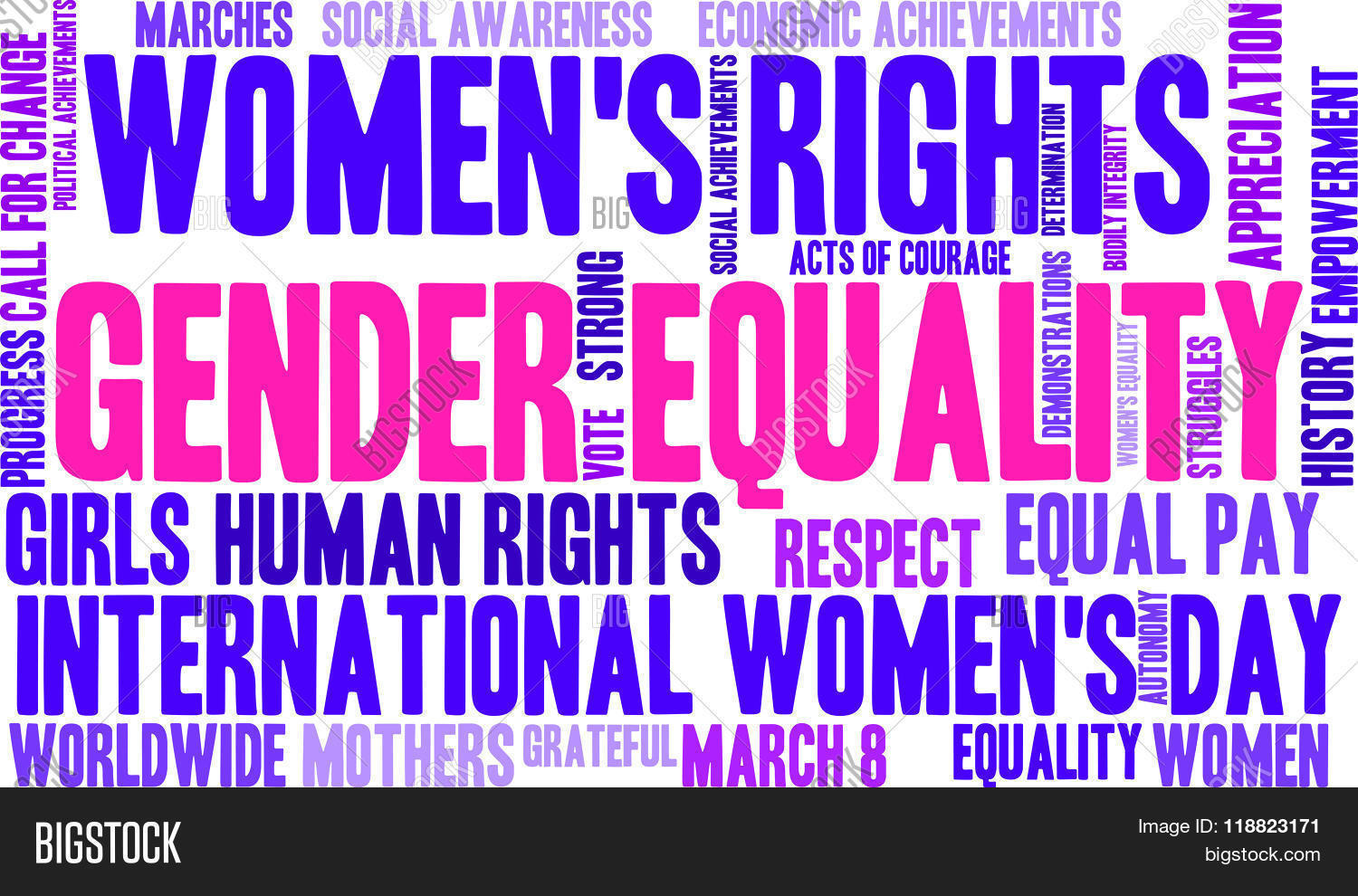 Gender Equality Word Vector & Photo (Free Trial) | Bigstock