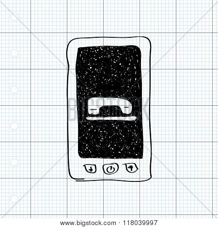 Simple Doodle Mobile Vector & Photo (Free Trial) | Bigstock