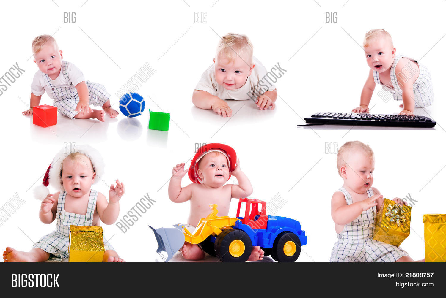 Set Photos Cute Little Image & Photo (Free Trial) | Bigstock