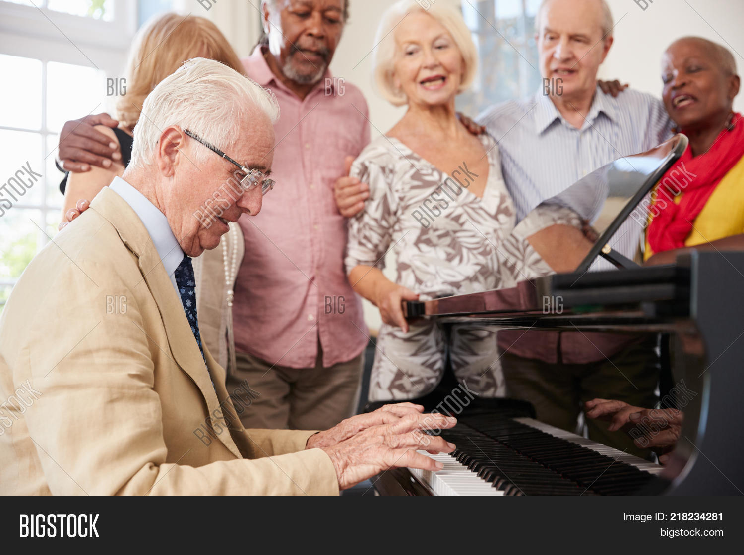 Group Seniors Standing Image & Photo (Free Trial) | Bigstock