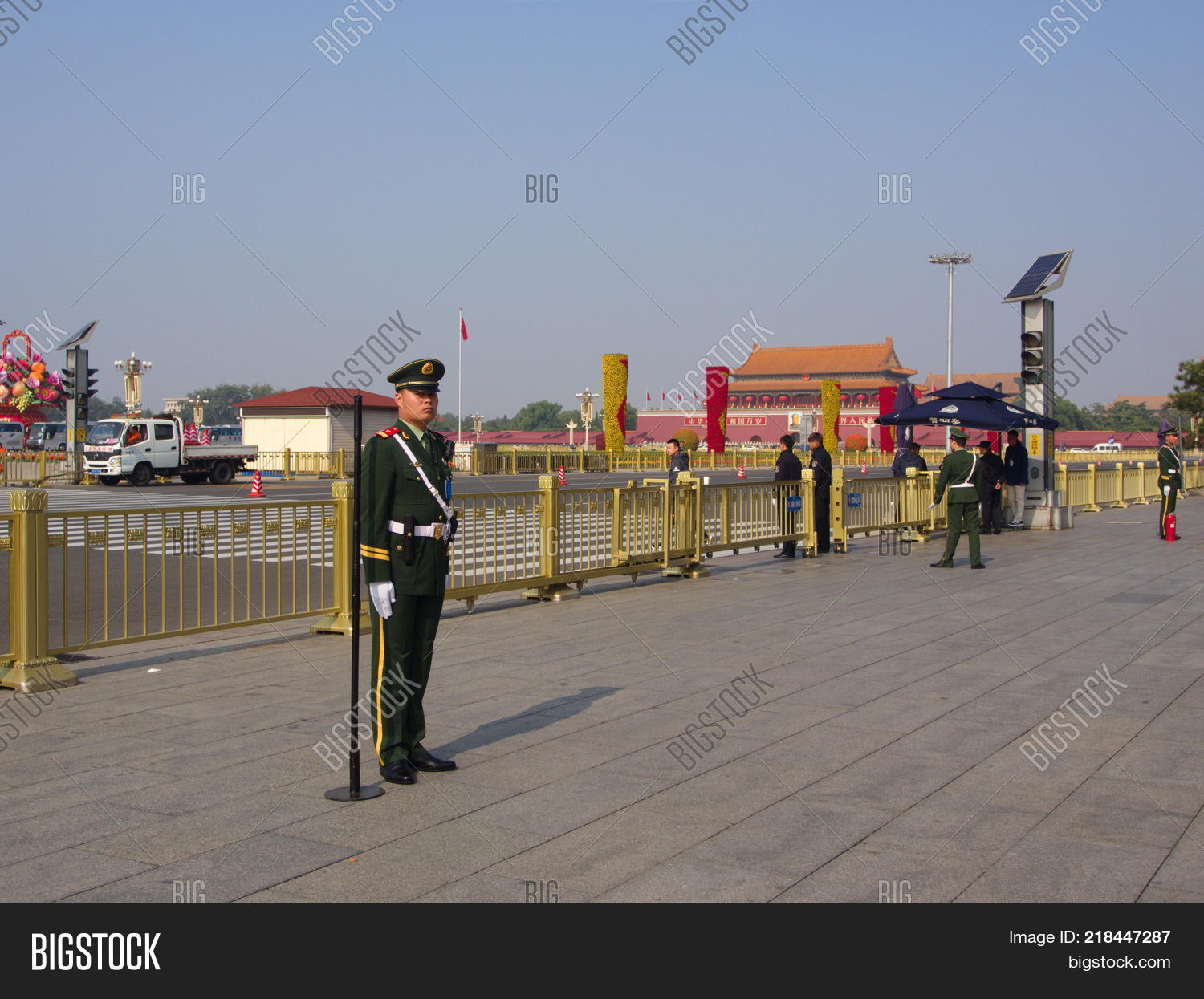 Chinese Security Guard Image & Photo (Free Trial) | Bigstock